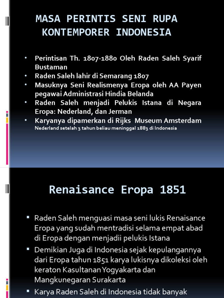 2 Masa Perintis Seni Rupa Kontemporer Indonesia | PDF