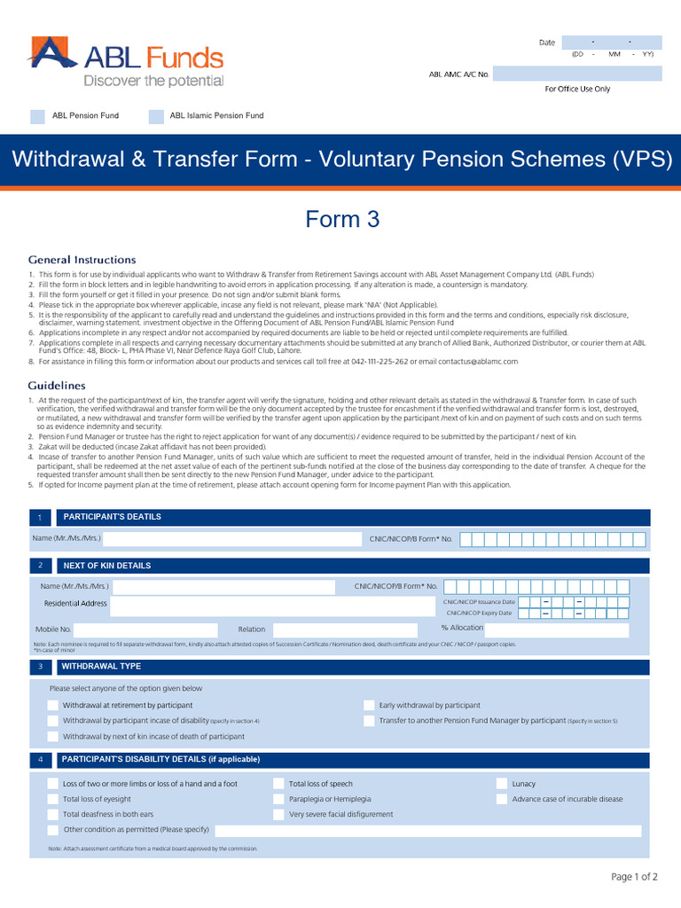VPS Redemption Form | PDF | Taxes | Banks