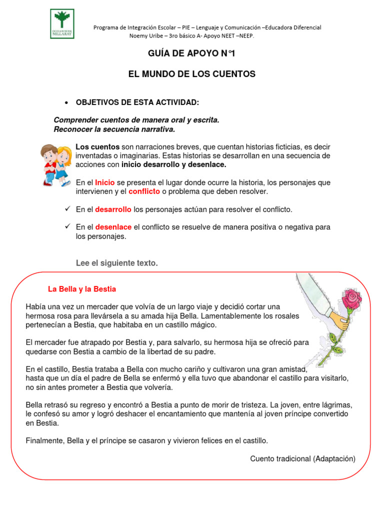 EL MUNDO DE LOS CUENTOS 3ro A | PDF