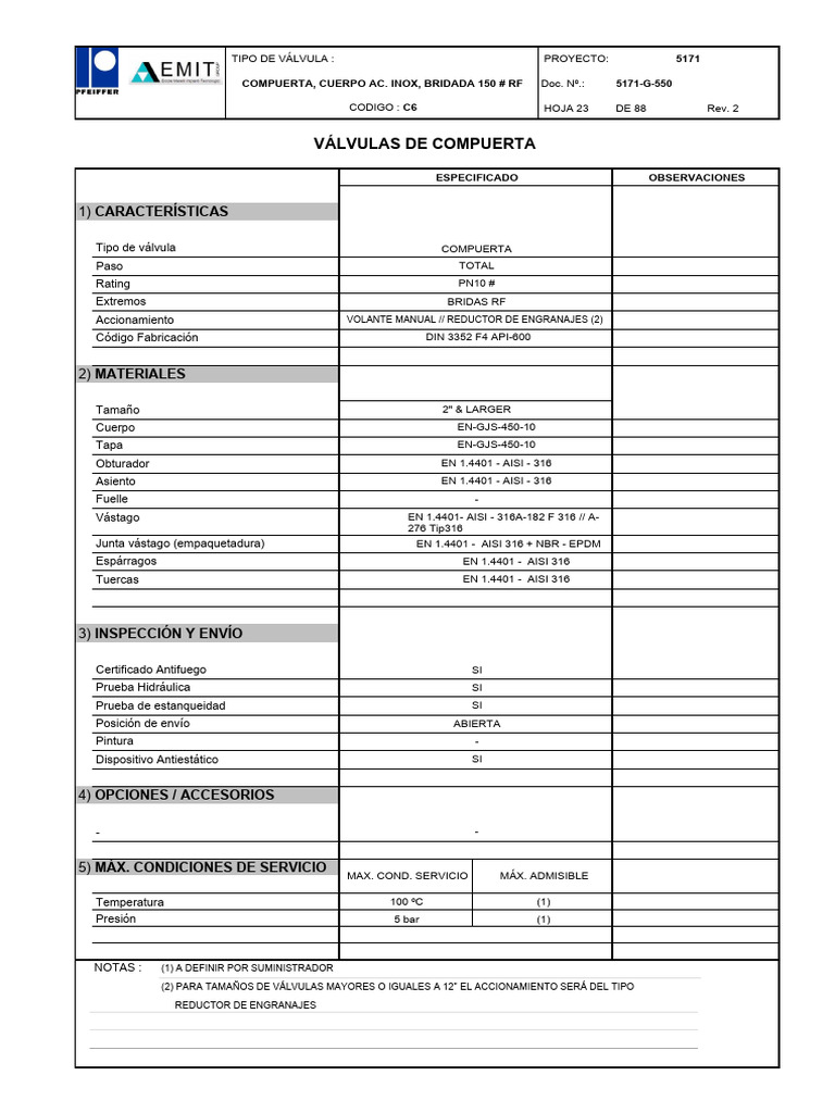 Valvula Compuerta | PDF | Ingeniería mecánica