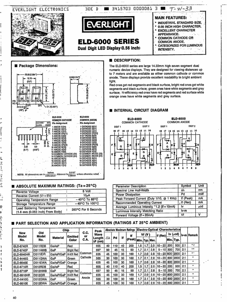 Display Eld-6740 | PDF