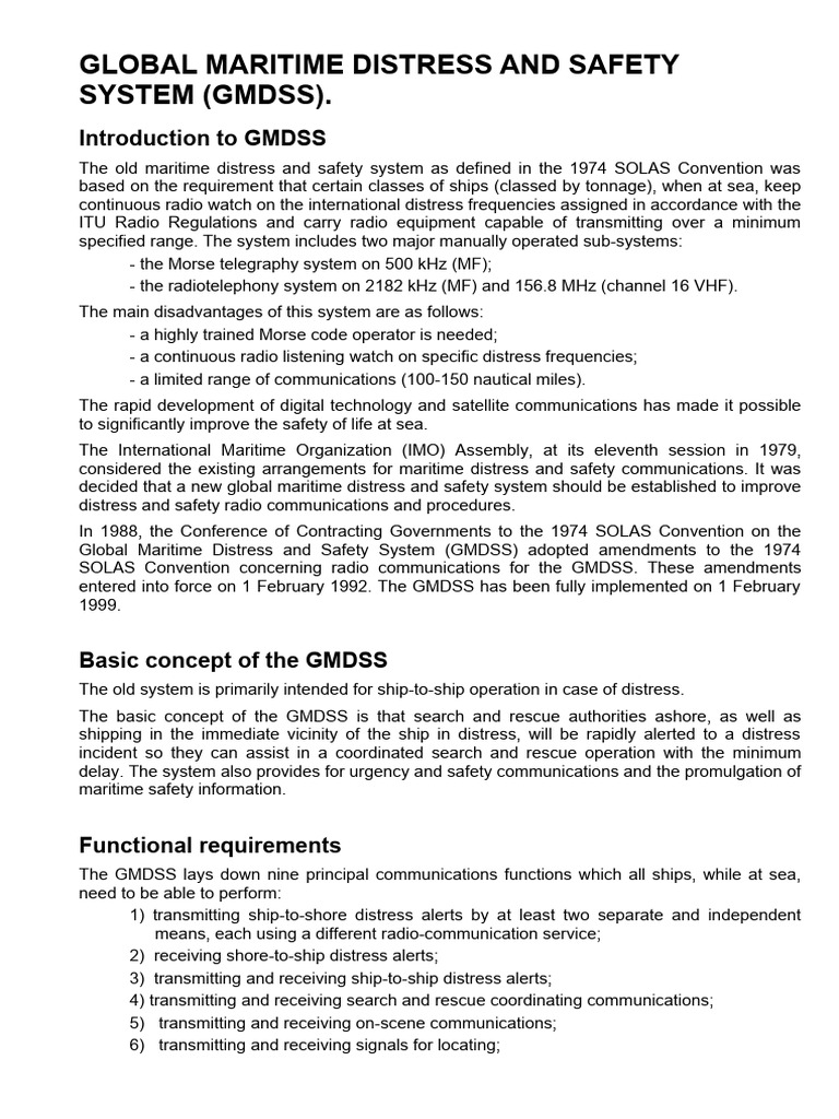 01.-Manual GMDSS 2018 | PDF | Antenna (Radio) | Ionosphere