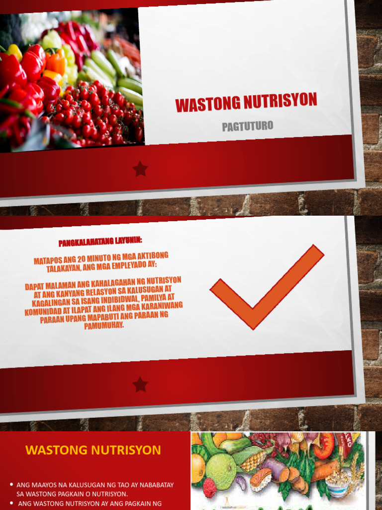 Wastong Nutrition PPT 2 | PDF