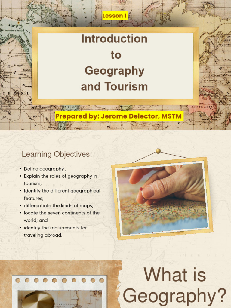 Introduction to Geography and Tourism | PDF | Geography | Natural ...