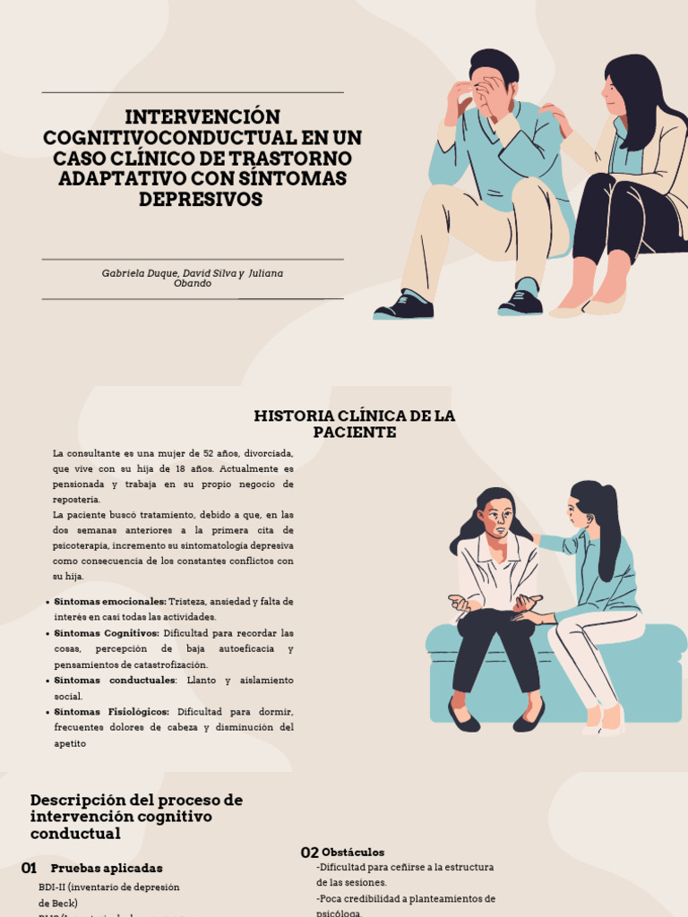 Intervención Cognitivoconductual en Un Caso Clínico de Trastorno Adaptativo Con Síntomas ...