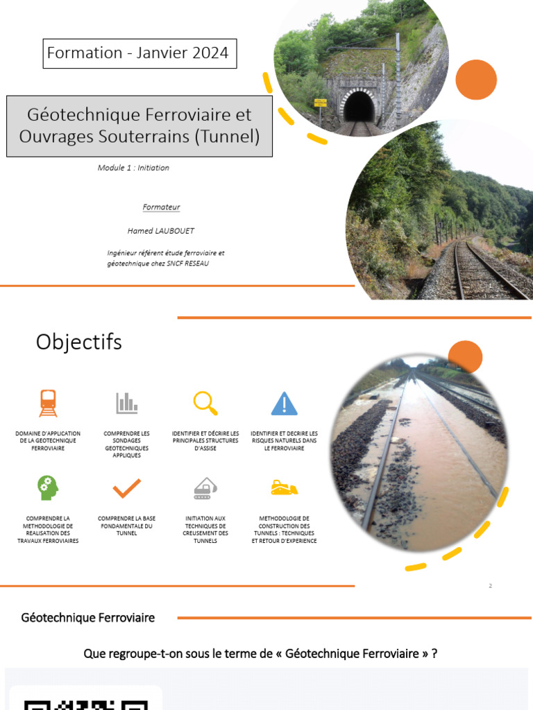 Formation Geotechnique Ferroviaire | PDF | Génie géotechnique | Tunnel