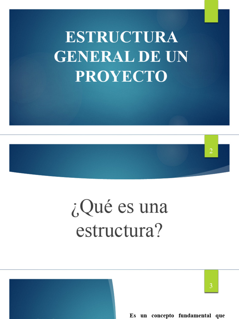 Estructura General de Un Proyecto | PDF