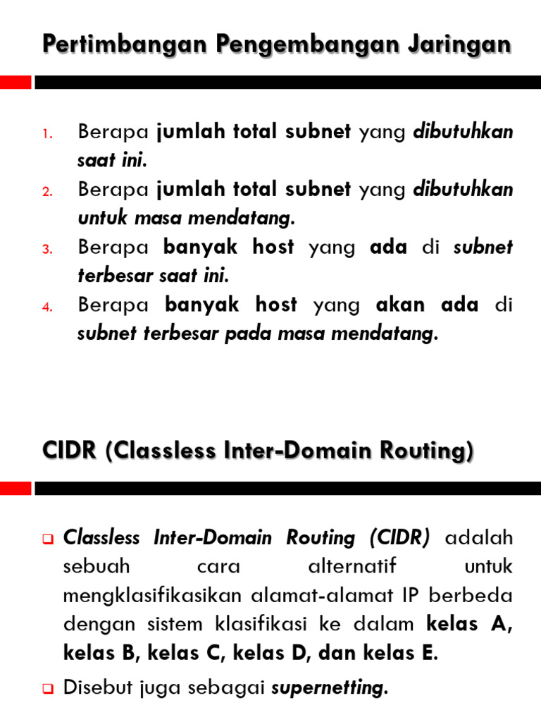 Cidr Subnetting Pdf