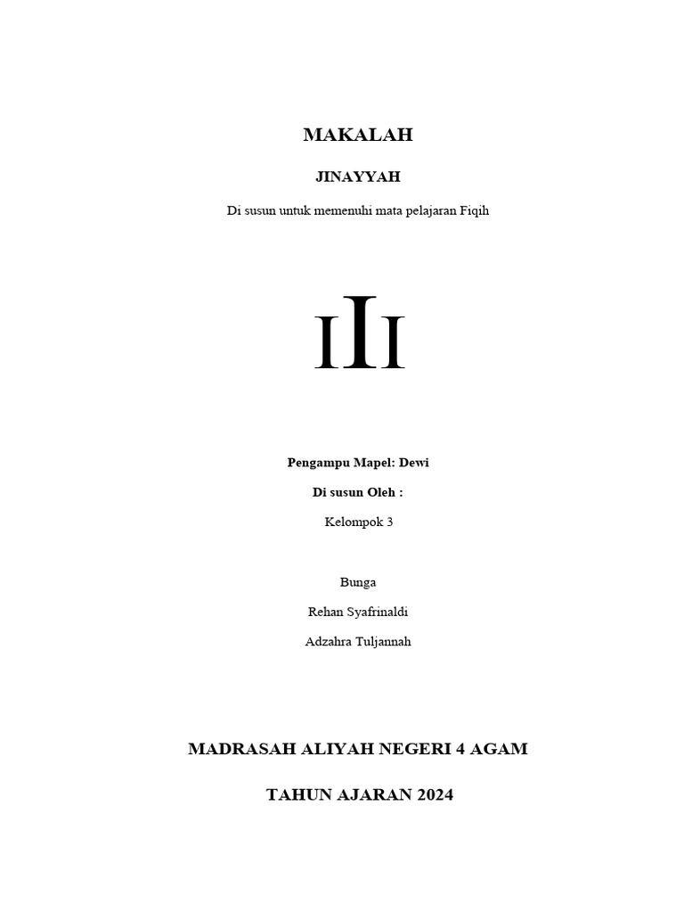 MAKALAH Isim Jamak Si Jaut | PDF | Agama & Spiritualitas
