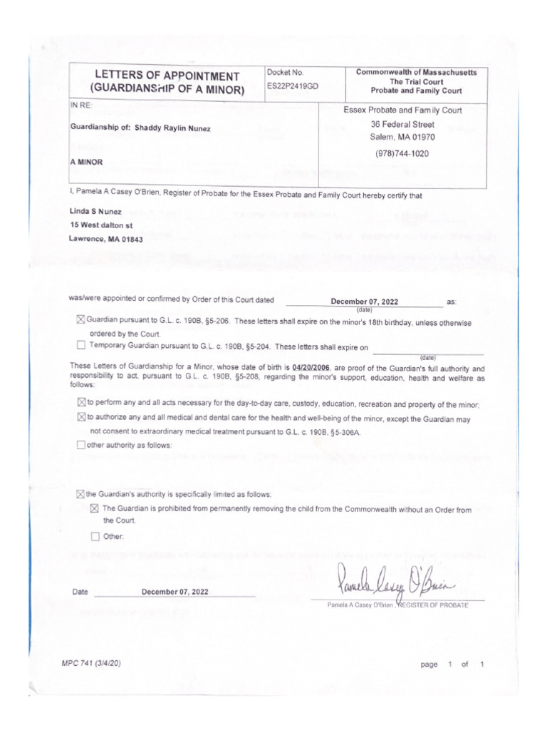 Letters of Appointment | PDF