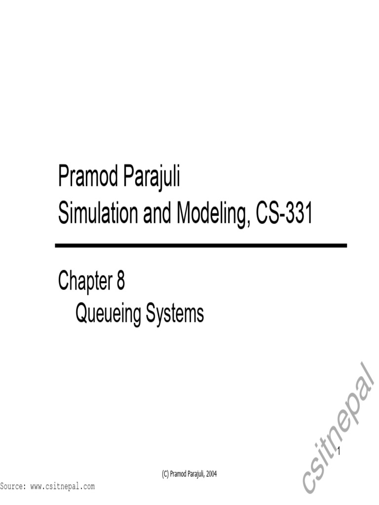 Queuing System in Simulation | PDF | Poisson Distribution | Teaching Mathematics