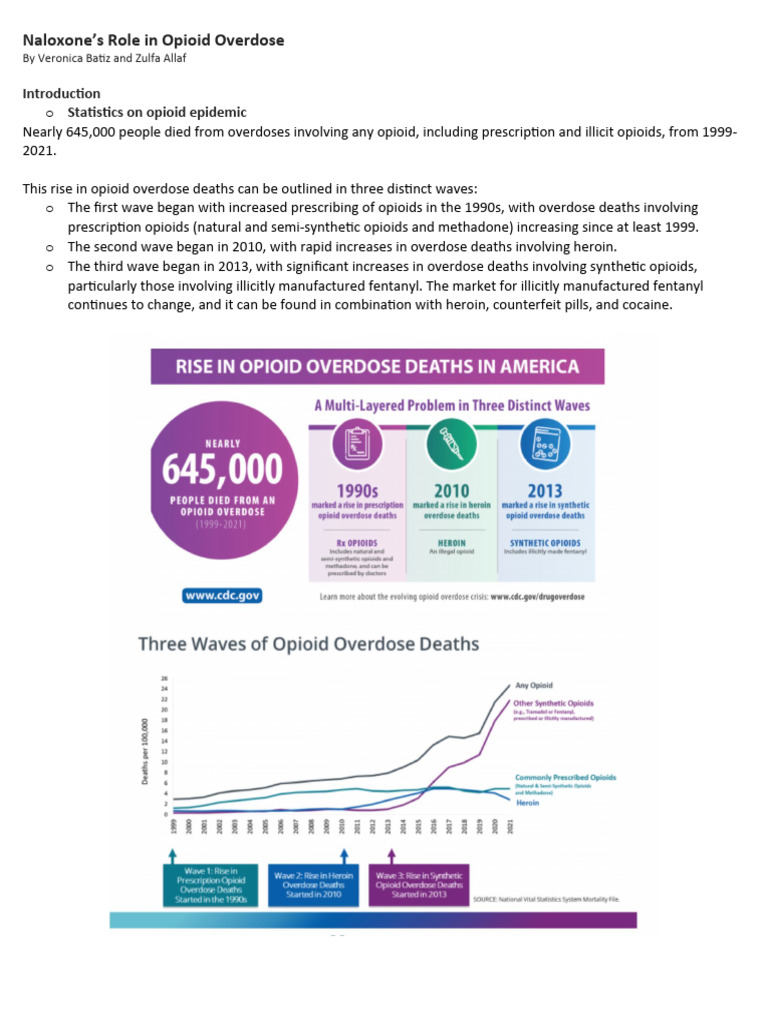 Naloxone S Role In Opioid Overdose Pdf Naloxone Drug Overdose