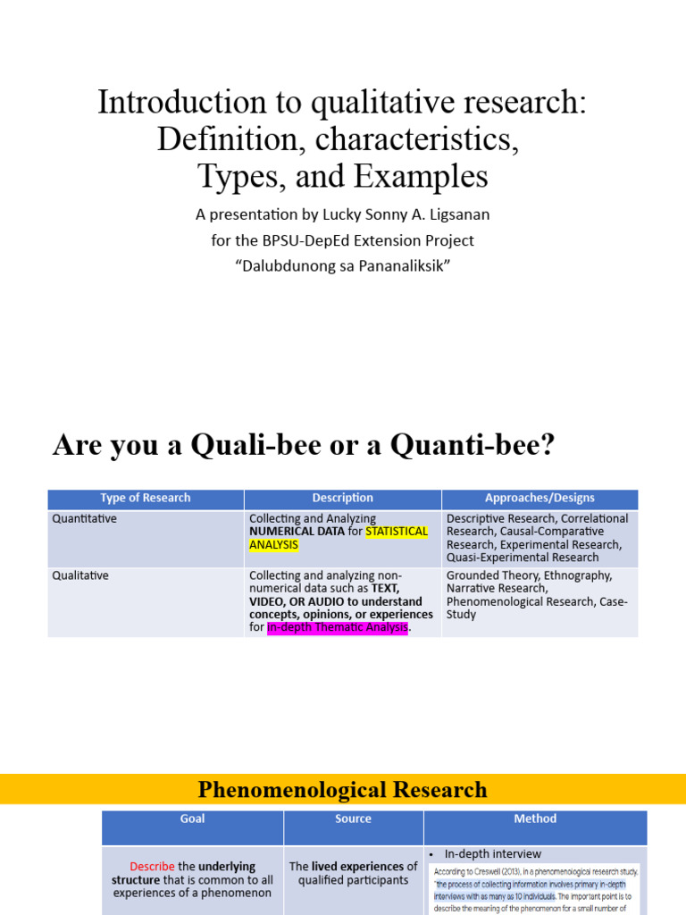 Introduction To Qualitative Research | PDF | Qualitative Research ...