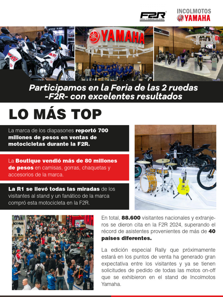 Yamaha en La F2R 2024 | PDF | Negocios