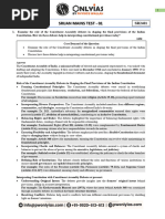 UPSC Mains TopicWise PYQs GS 1 | PDF | Geography | Society