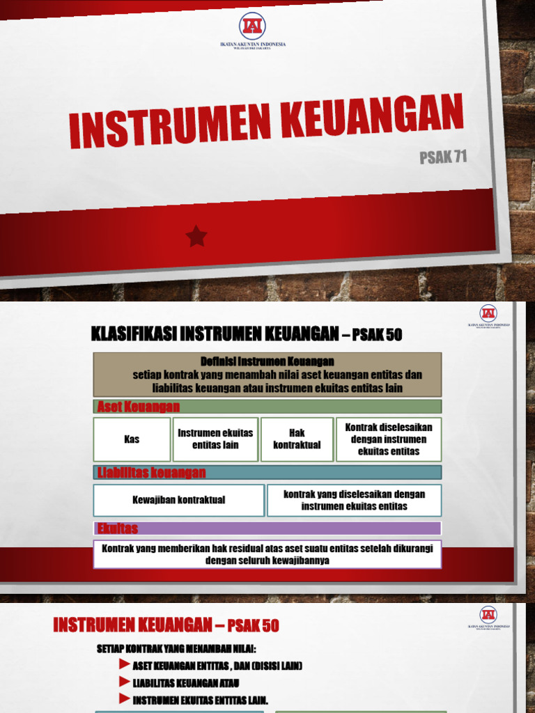 PSAK 109 - Instrumen Keuangan | PDF | Bisnis | Pengelolaan Keuangan & Uang