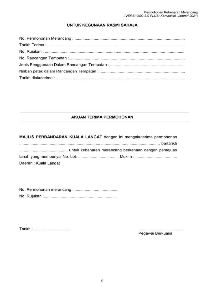 Borang A 4 | PDF