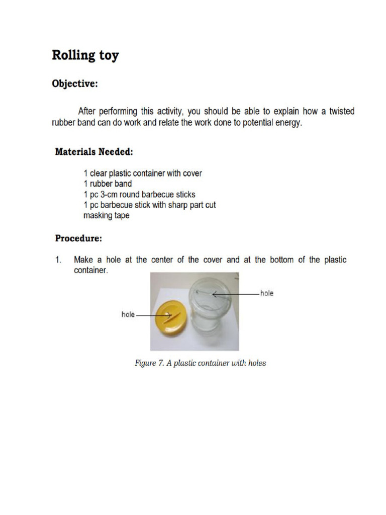 Activity 3 Rolling Toy | PDF