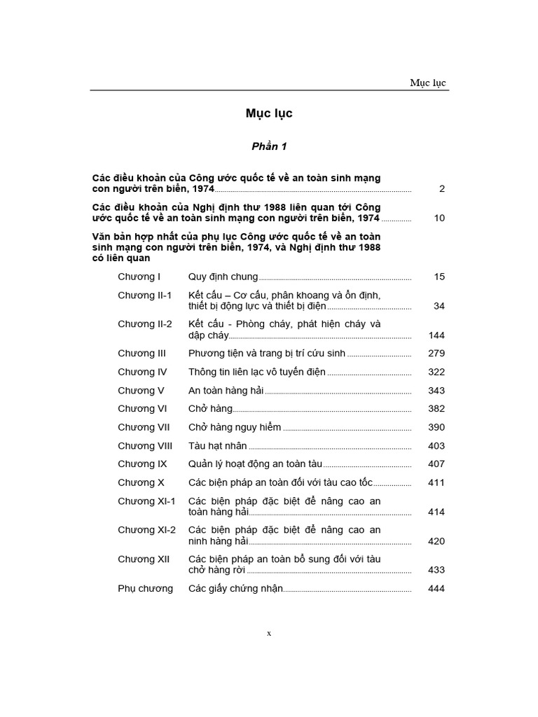 Solas 02 Muc Luc | PDF
