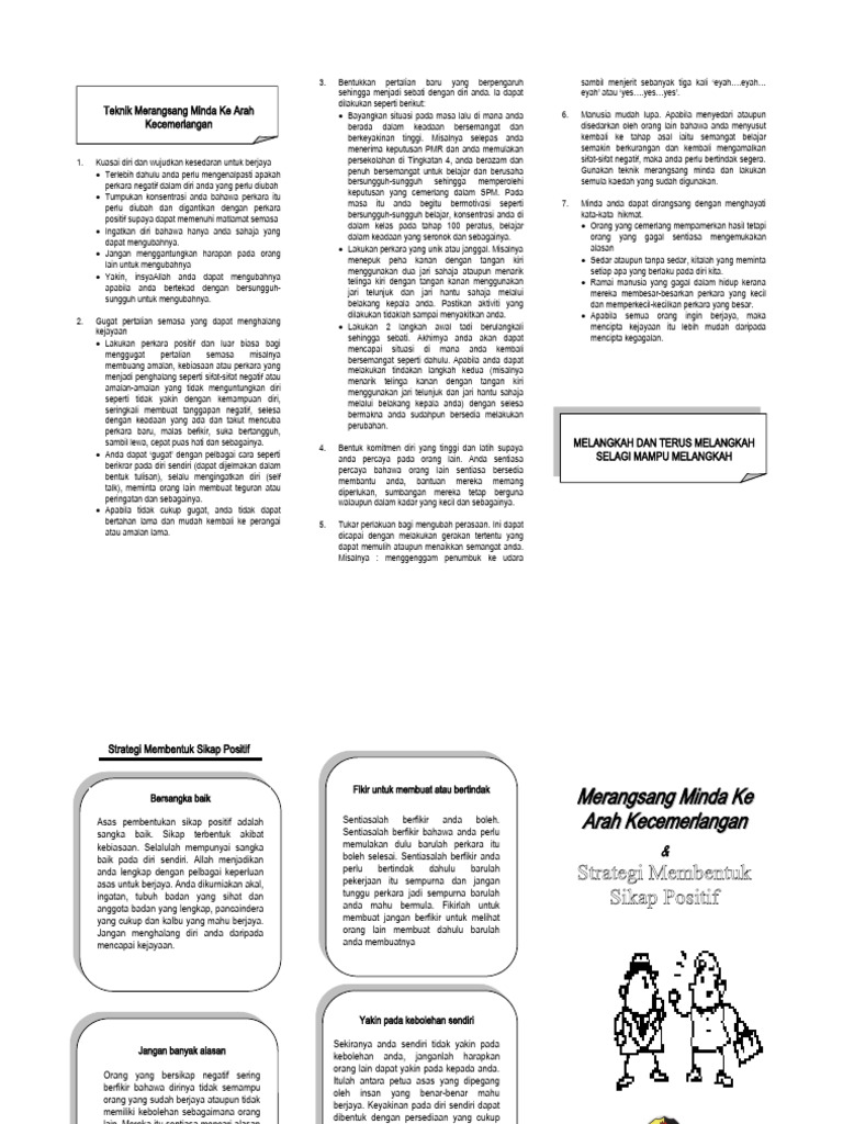 Teknik Merangsang Minda untuk Kejayaan | PDF | Karier & Perkembangan ...
