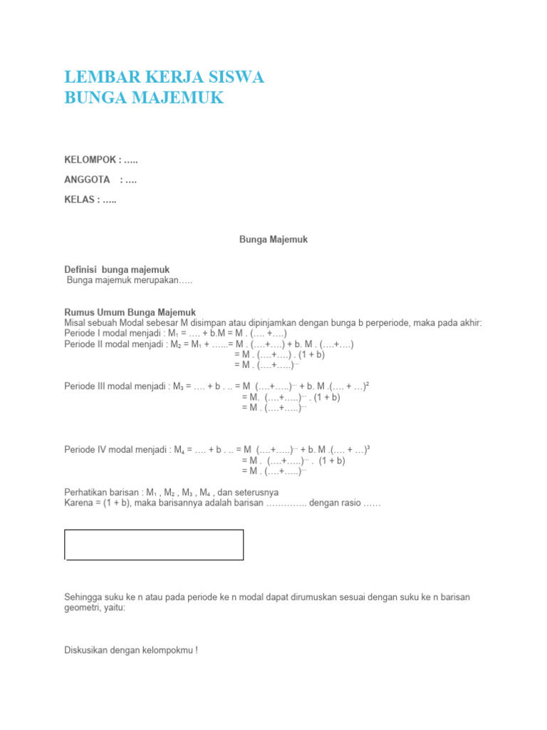 Lks Bunga Majemuk-Ok | PDF