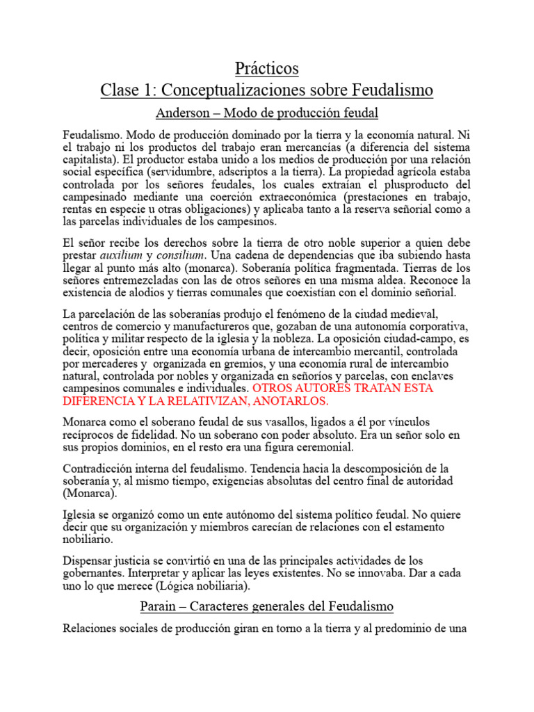 Resumen de Los Textos de Medieval | PDF | Feudalismo | Edades medias