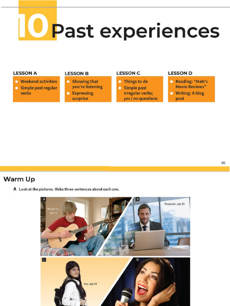 Unit 10 - Past Experiences | PDF