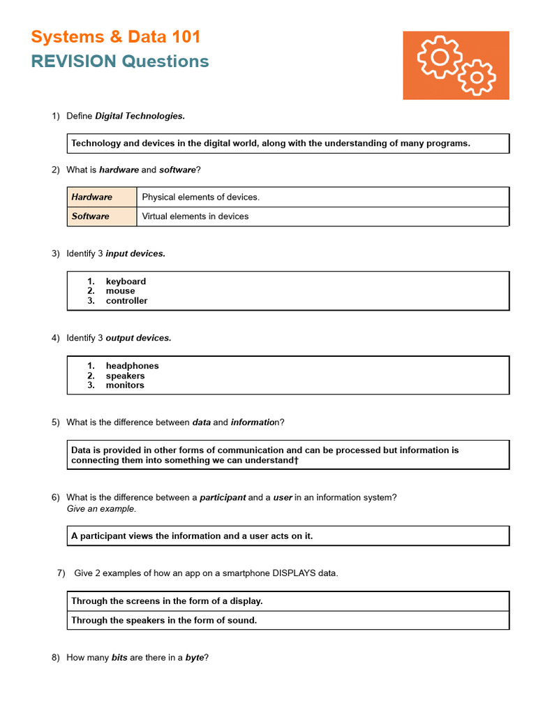 Revision Digital Tech AT4 | PDF | Information | System