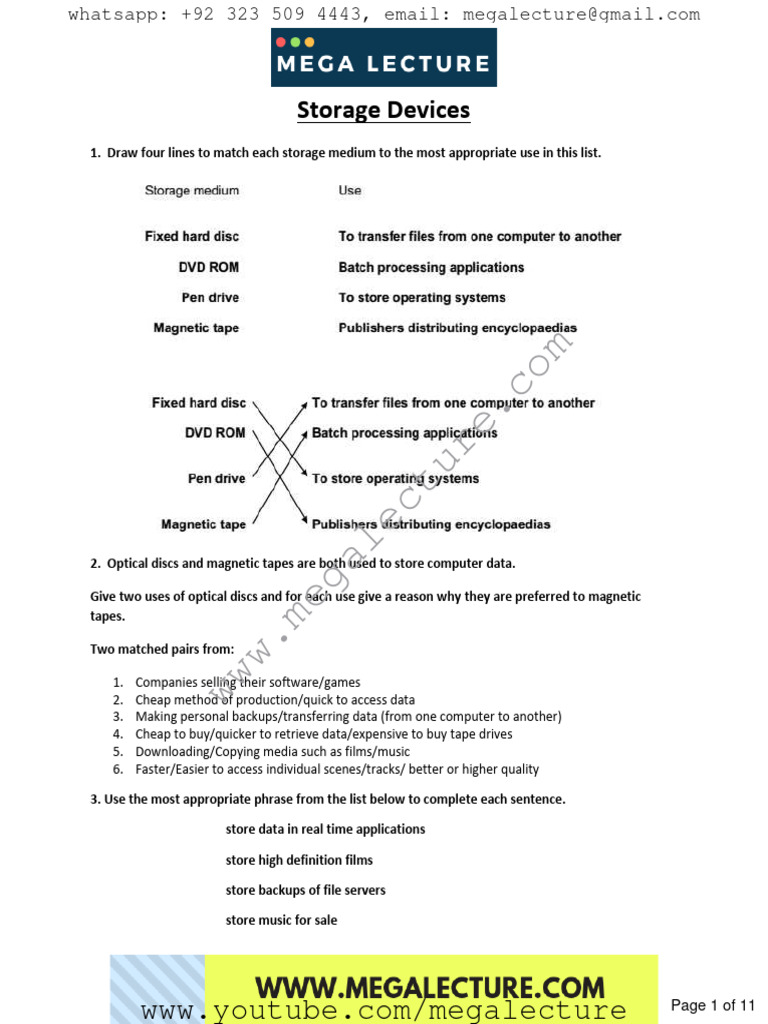 Storage Devices | PDF | Computer Data Storage | Random Access Memory Storage Devices | PDF | Computer Data Storage | Random Access Memory