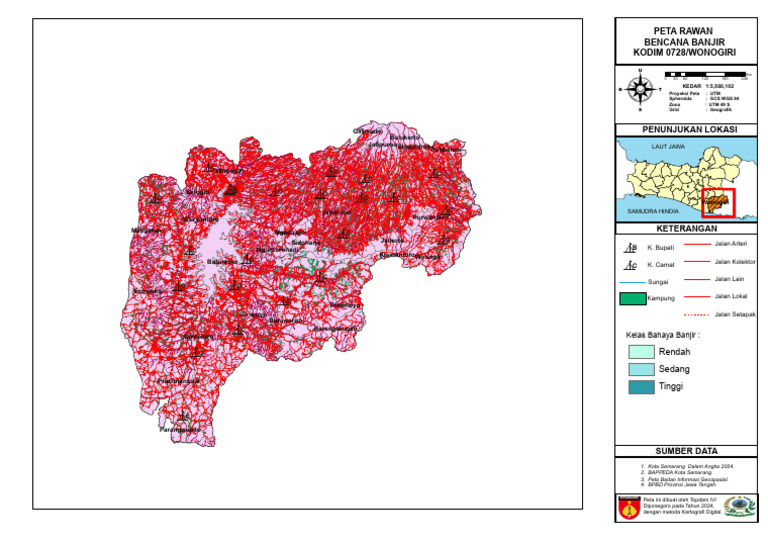 Peta Rawan Bencana Banjir Wonogiri Irfan | PDF