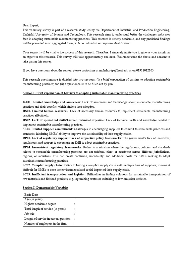 Thesis New Matrix Data Sheet | PDF | Supply Chain | Sustainability Thesis New Matrix Data Sheet | PDF | Supply Chain | Sustainability