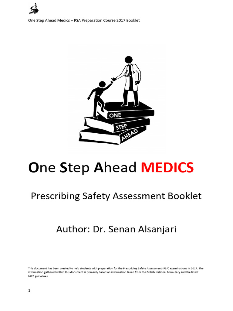 One Step Ahead Medics Prescribing Booklet | PDF | Creatinine | Medical ...