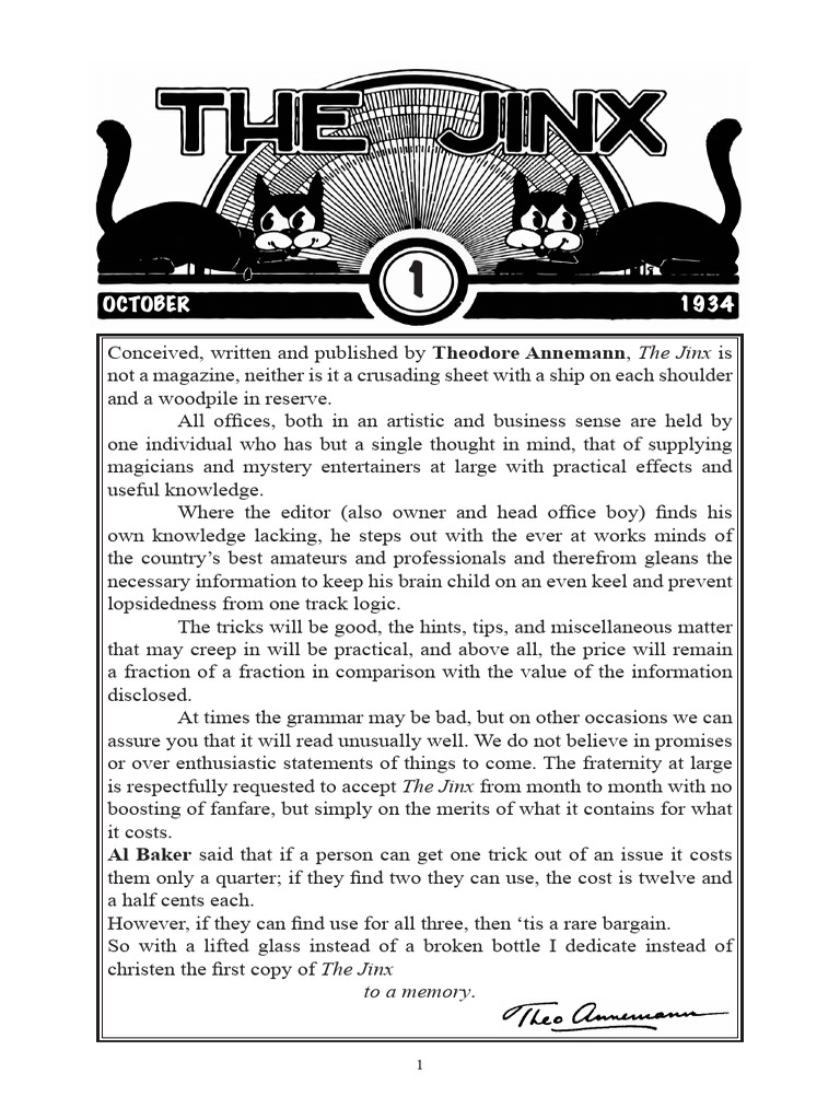 The Jinx | PDF | Playing Cards | Hand