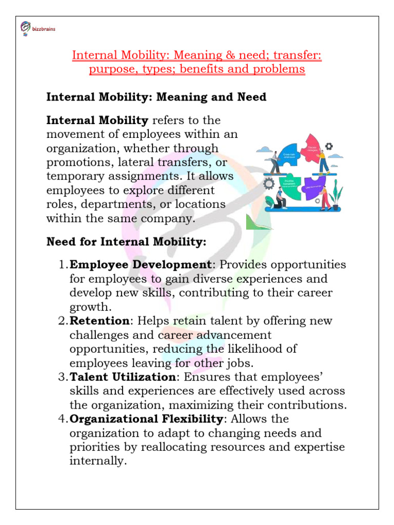Internal Mobility | PDF | Employment | Employee Retention