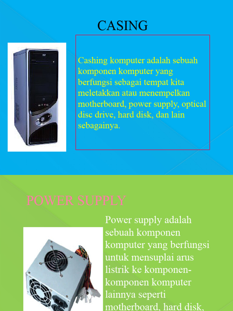 Komponen Utama dalam PC Komputer | PDF | Komputer