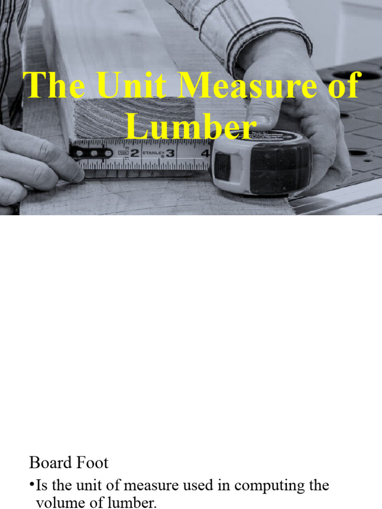 Lumber Measurement Guide | PDF