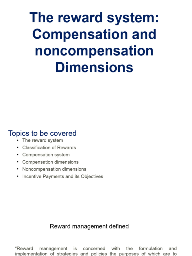 Chapter-2 (Compensation) | PDF | Compensation And Benefits | Employment