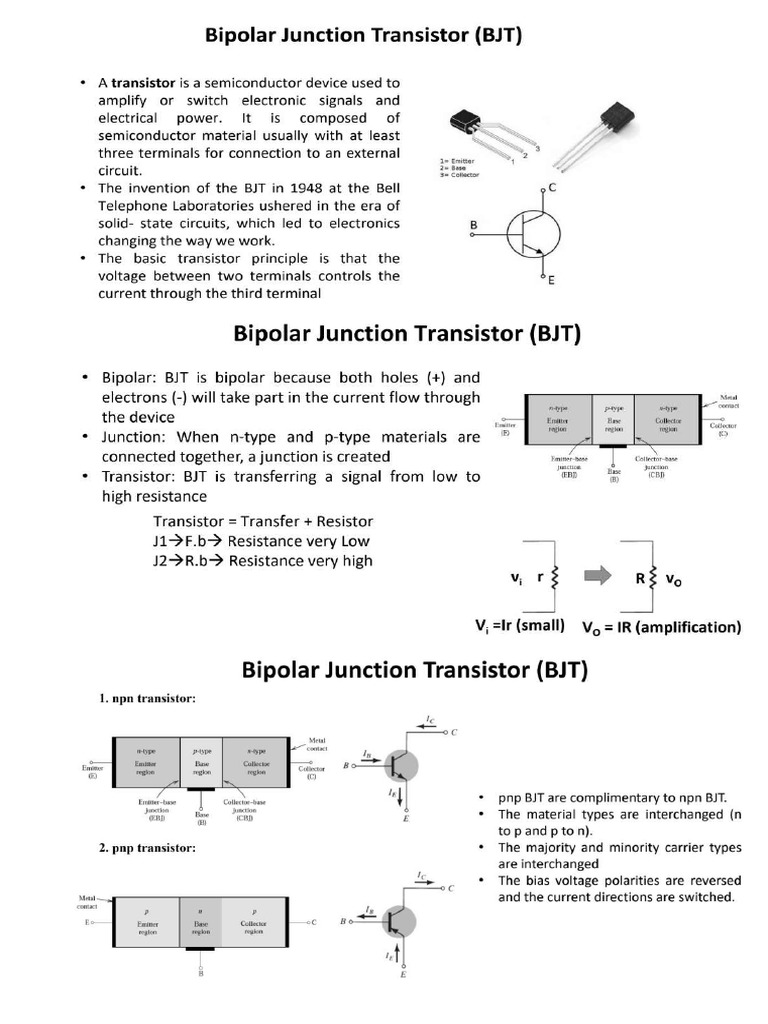BJT 1 | PDF