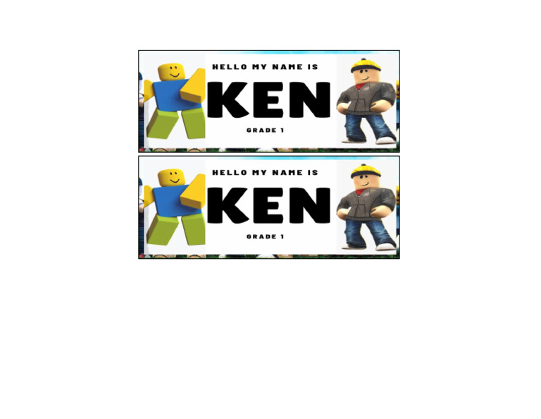 Name Tag Ken | PDF