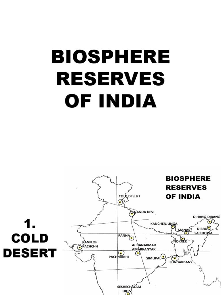 Biosphere Reserves of India Overview | PDF | Mammals Of Asia