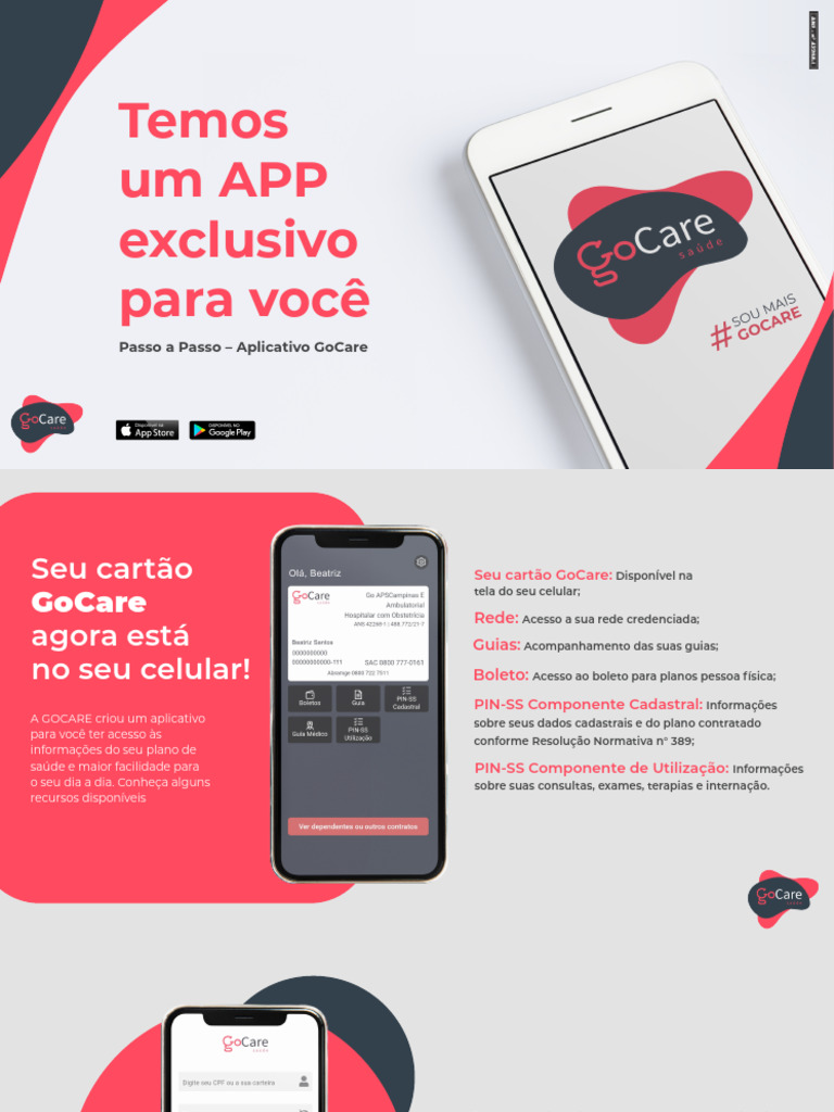 Passo a Passo do App GoCare | PDF