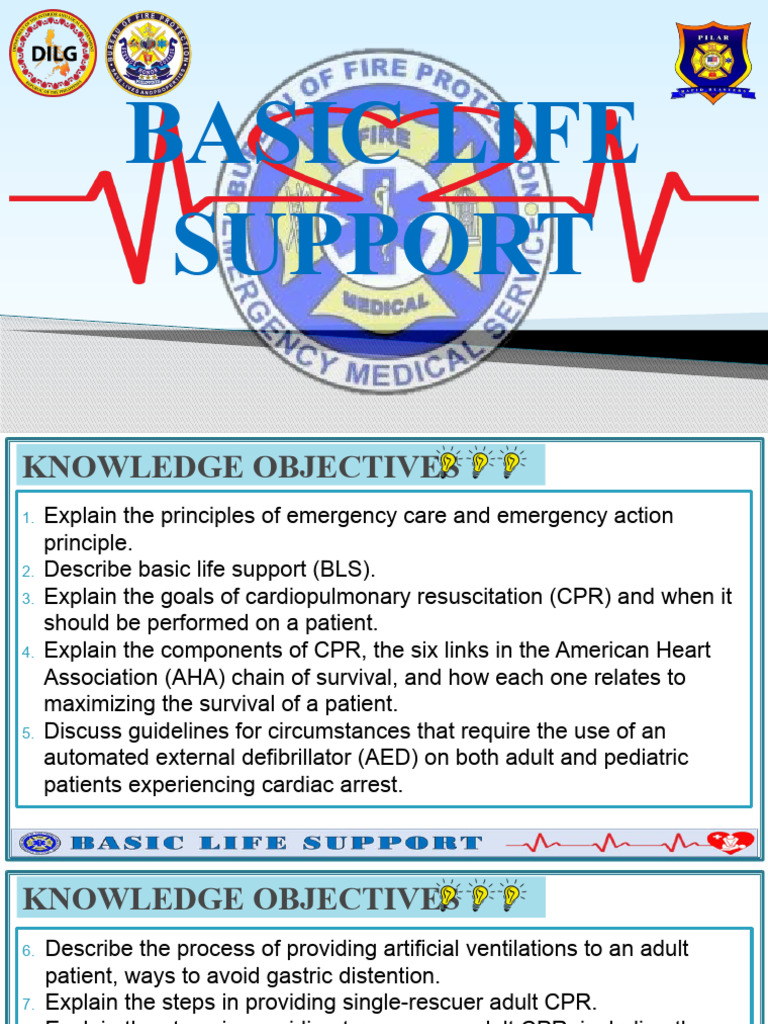 Basic Life Support | PDF | Cardiopulmonary Resuscitation | Cardiac Arrest