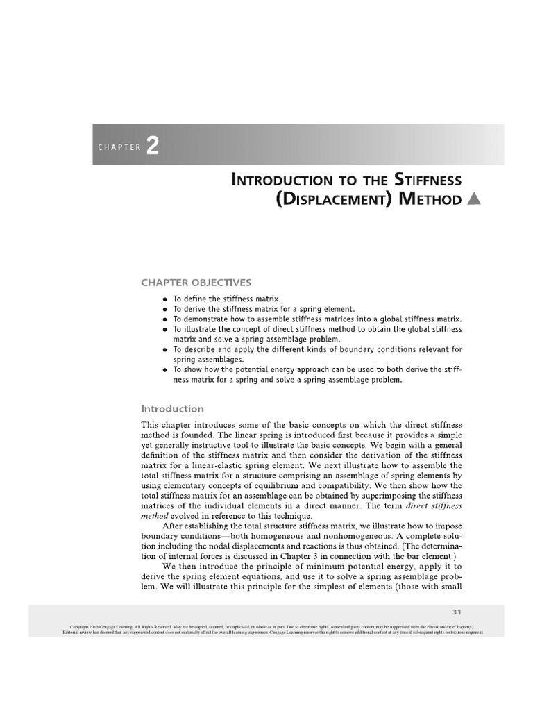 1b Review Direct Stiffness Method | PDF | All Rights Reserved | Copyright 1b Review Direct Stiffness Method | PDF | All Rights Reserved | Copyright