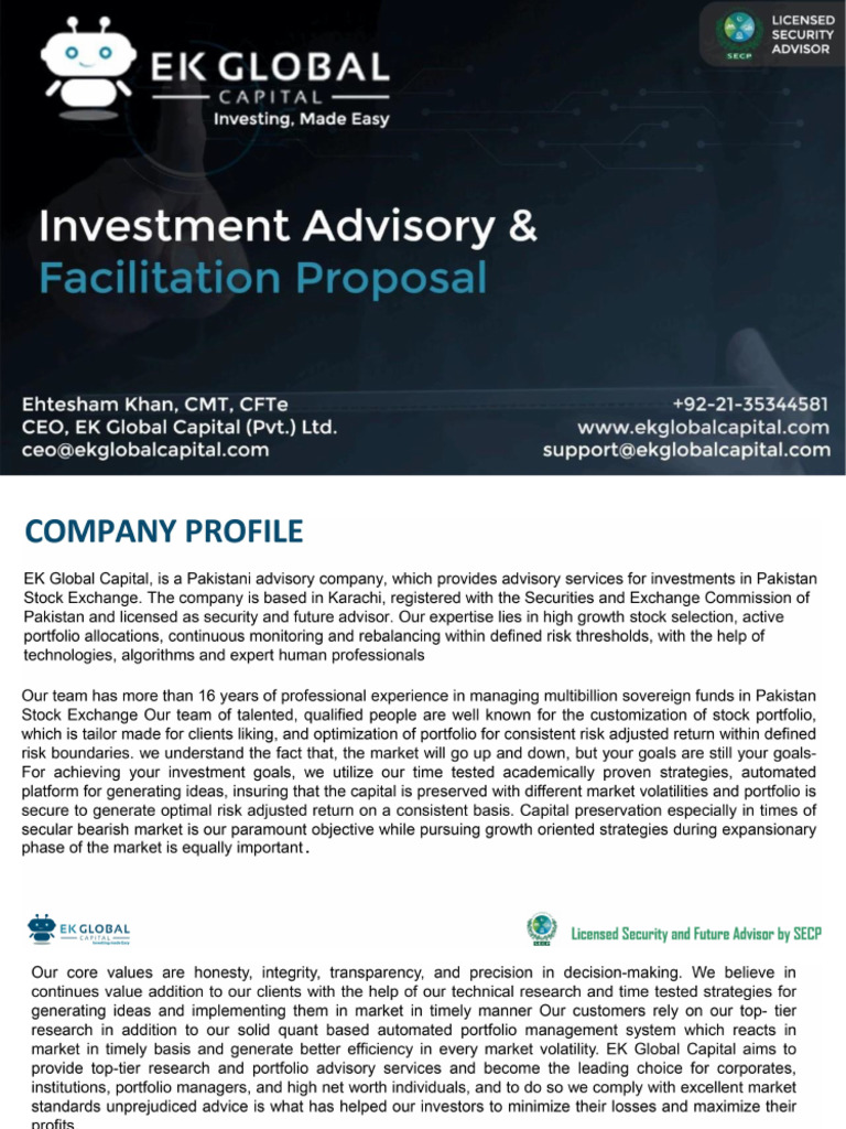 EK Global Capital Profile | PDF