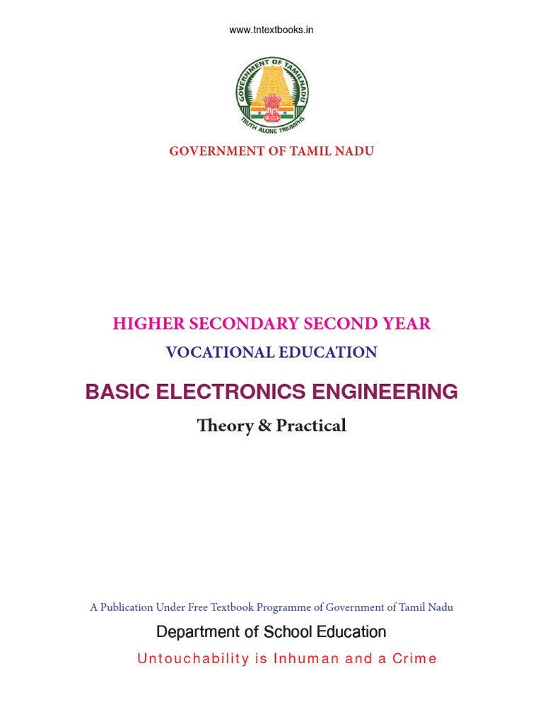 Tamil Nadu's Basic Electronics Guide | PDF | Logic Gate | Subtraction