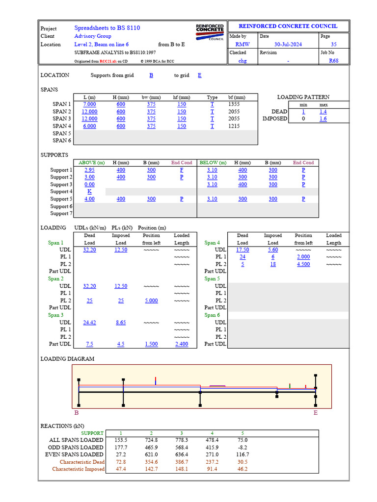 RCC21 Subframe Analysis | PDF | Structural Engineering | Mechanical Engineering