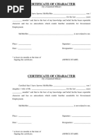 Work and Conduct Certificate Format | PDF | Business