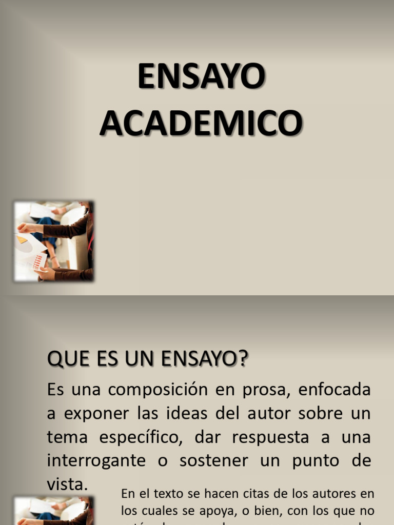 Estructura y utilidad del ensayo académico | PDF