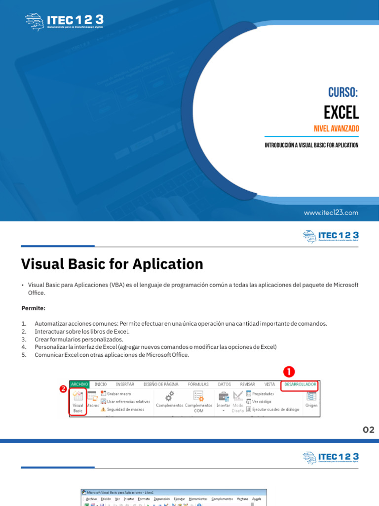 Excel Nivel Avanzado - Sesión 04 | PDF | Microsoft Excel | Visual Basic ...