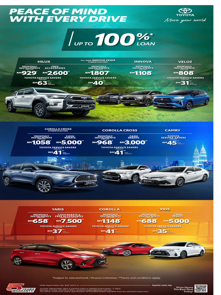 Toyota My Monthly Promo May2024 Eleaflet PM Eng | PDF | Toyota ...